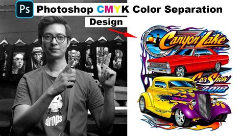 How To Color Separate Basic Cmyk In Photoshop Youtube