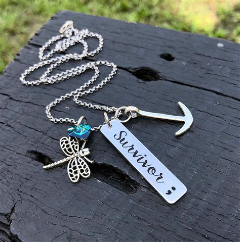 Suicide Awareness Necklace Survivor Of Suicide Necklace