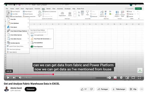 excel get data from fabric and power platform microsoft community hub