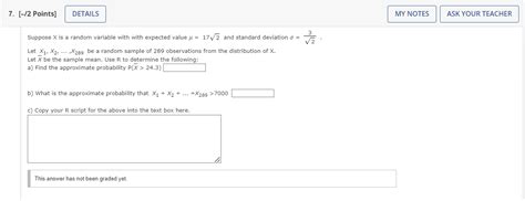 Solved Suppose X Is A Random Variable With With Expected