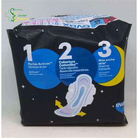 Comprar Compresas Evax Cottonlike Noche Con Alas 9 Unidades