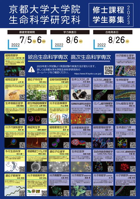 制作事例紹介サイト 京都大学大学院生命科学研究科