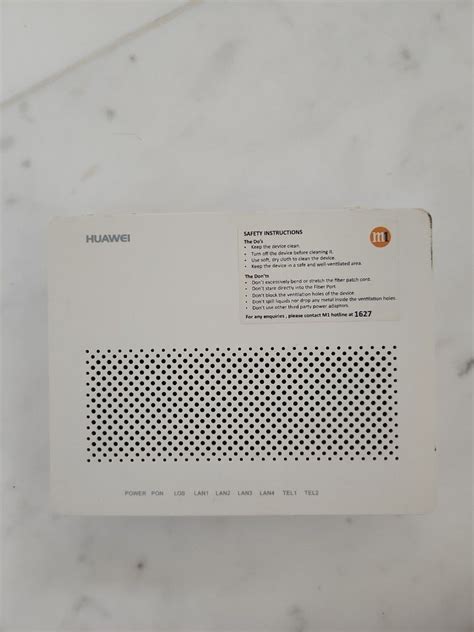 Huawei Fiber Modem Made For M1 And Singtel Computers Tech Parts Accessories Networking