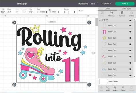 Rolling Into 11 Girl Birthday Shirt Svg 11th Birthday Girl Etsy