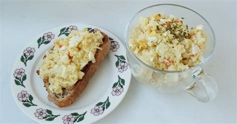 에그포테이토 샐러드에그포테이토 오픈샌드위치