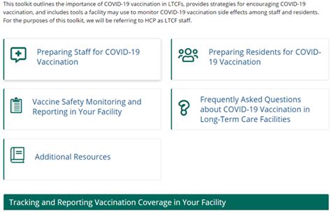 Long Term Care Facility Toolkit Preparing For COVID Vaccination At Your Facility Simple A