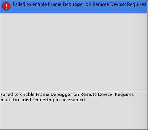 Does Standalone Dev Build Support Unity Frame Debugger Unity Engine