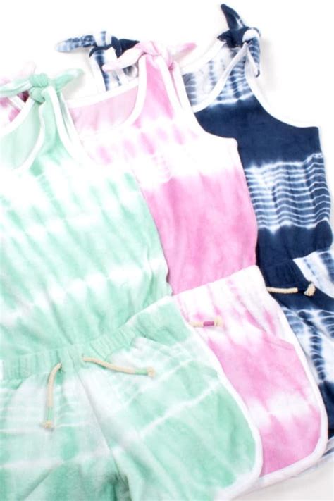 Shade Critters Mint Tie Dye Terry Romper ⋆ Gypsy Girl Tween Boutique