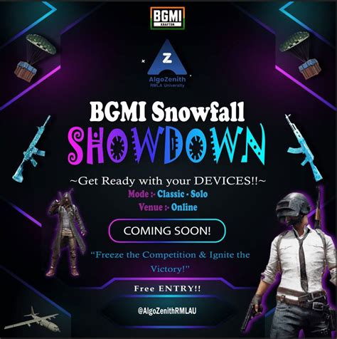Algozenith Rmlau On Linkedin 🎮 [bgmi Showdown ] 🎮 🔥 Brace Yourselves For The Most Intense…