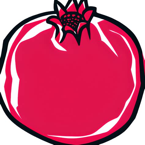Pomegranate Cartoon Graphic · Creative Fabrica