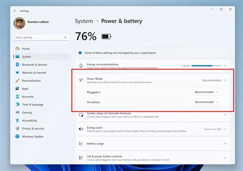 microsoft finally brings more detailed power modes in windows 11