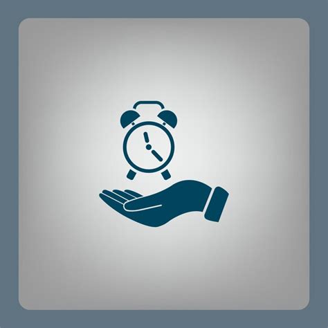 Premium Vector Alarm Clock On Hand Vector Illustration Eps 10