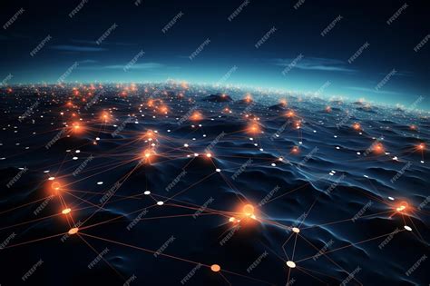 Premium Photo Abstract Representation Of Interconnected Generative Ai