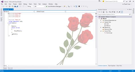 Hướng dẫn thay đổi background Visual Studio Tuấn