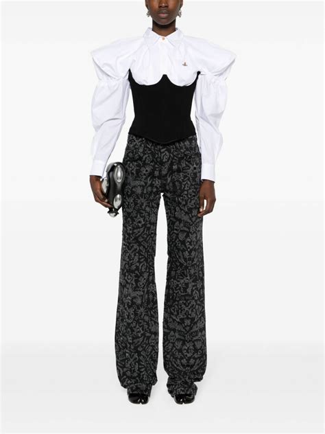 Vivienne Westwood Black Bella Cupless Corset Top Vivienne Westwood