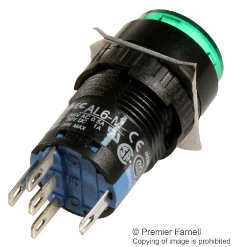 AL6M M14 G Idec SWITCH INDUSTRIAL PUSHBUTTON 18MM