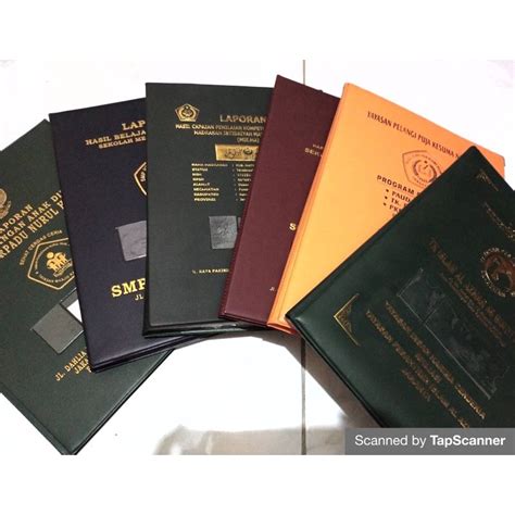 Jual Terima Cetak Map Raport Dan Ijazah Paudsdsmpwisuda Minimal