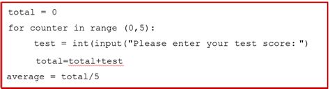 Running Total N5 Computing Science