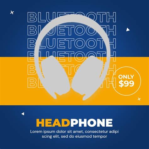 Banner Fone Ouvido Instagram Vetores e Arquivos PSD Grátis para Download