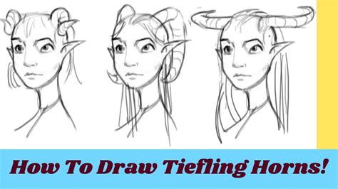 How To Draw Tiefling Horns