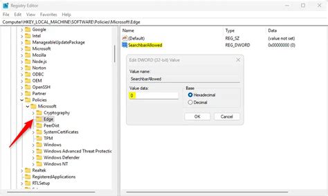 Disable Microsoft Edge Search Bar In Windows Geek Rewind