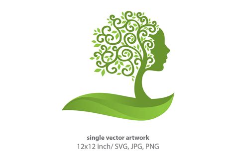 Silhouette Of A Female Tree Graphic By Biljanacvetanovic Creative Fabrica