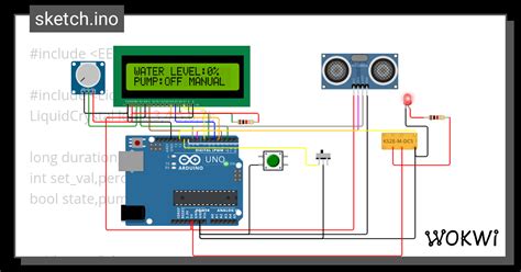 Automatic Water Level Controller Copy Wokwi Esp32 Stm32 Arduino