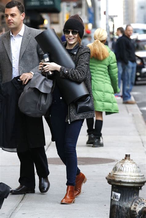 Emma Stone Street Fashion Out In New York City November 2014