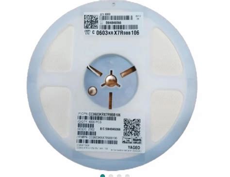 10 Uf Smd Capacitor 603 15 Mm X 08 Mm At ₹ 700roll In New Delhi