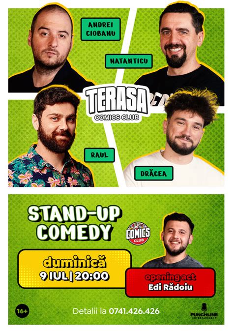Bilete Stand up cu Raul Andrei Ciobanu Drăcea și Natanticu pe Terasa