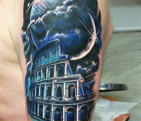 Colosseum Tattoo Flash