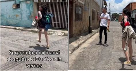 Joven Sorprendió A Su Mamá Tras Años Sin Verla Mirá Su Reacción Inesperada