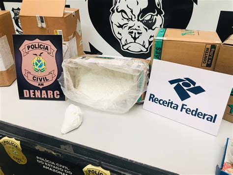 Operação da Receita Federal e Polícia Civil apreende kg de substância proibida e indicia