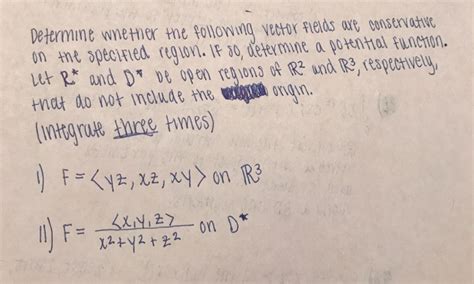 Solved Determine Whether The Following Vector Fields Are Chegg