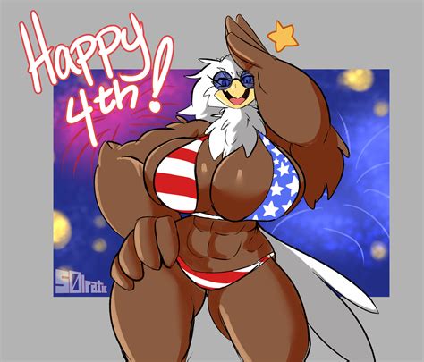 Rule 34 1girls 4th Of July Abs American Flag Bikini Anthro Anthro