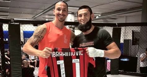 Video UFC Star Khamzat Chimaev Meets With Football Icon Zlatan