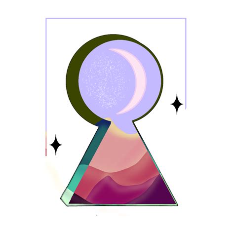 Иллюстрация Замочная скважина в стиле абстракция