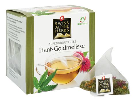 Swiss Alpine Herbs Bio Tee Hanf Goldmelisse 14 X 1g Swiss Finest