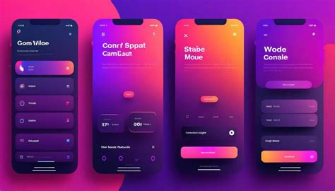 Gradient Mode App Template Premium Ai Generated Image