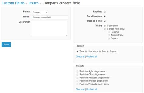 How To Use Custom Fields In Redmine Plugins Redmineup Help Getting Started