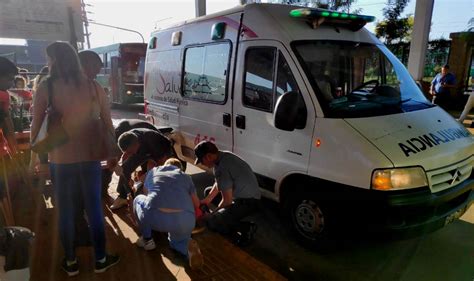 Colectivo atropelló a mujer en la Terminal Quaranta