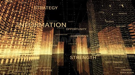 4k data analysis animated tag word cloud text design big data animation