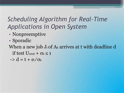 Ppt Dynamic Scheduling Hard Real Time Applications In Open System Environment Powerpoint