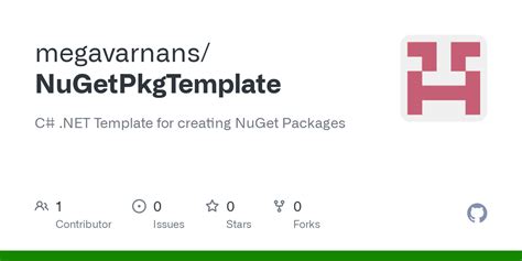 GitHub Megavarnans NuGetPkgTemplate C NET Template For Creating NuGet Packages