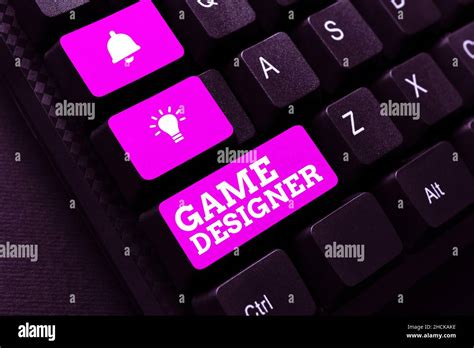 Text Showing Inspiration Game Designer Word Written On Campaigner
