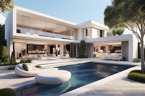 Premium Photo A Haven Of Style A 3d Luxury Home