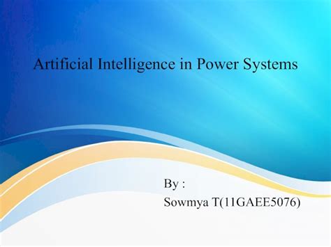 Pdf Artificial Intelligence In Power Systems Dokumentips