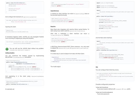 quarkus annonation and commands cheat sheet pdf programming