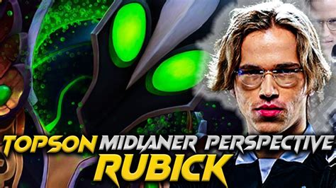 Topson Rubick The Midlane Dota 2 Pro Gameplay New Patch 736c Youtube