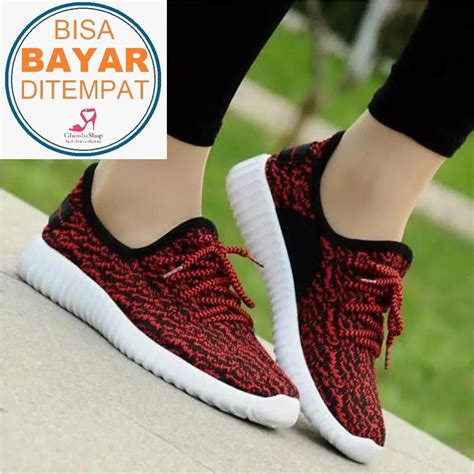 Harga Sepatu Kets Joging Terlaris Murah Gfs 736 Merah Sepatu Wanita